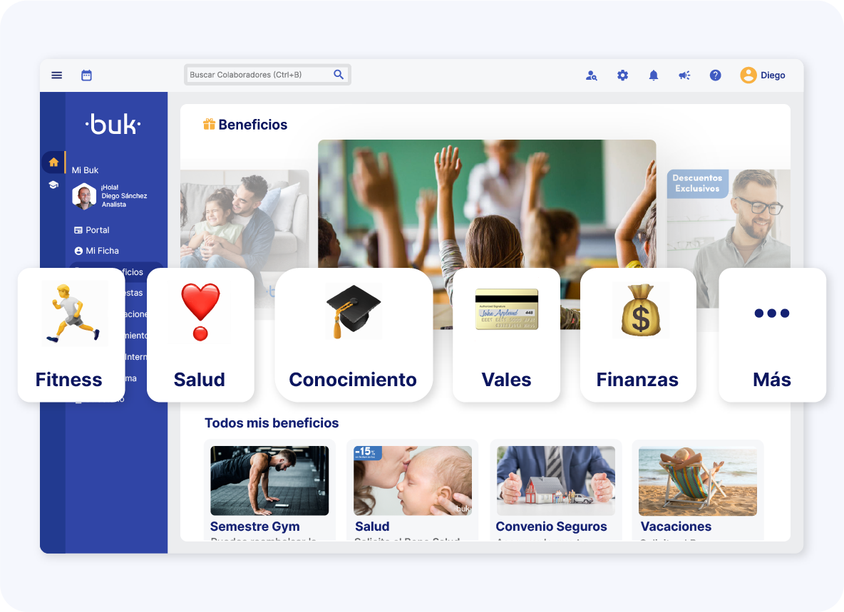 Gestión de Beneficios - Potencia el bienestar laboral | Buk